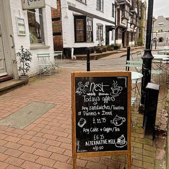 Nest, Cafe, High St - East Grinstead, England, United Kingdom - Tabler