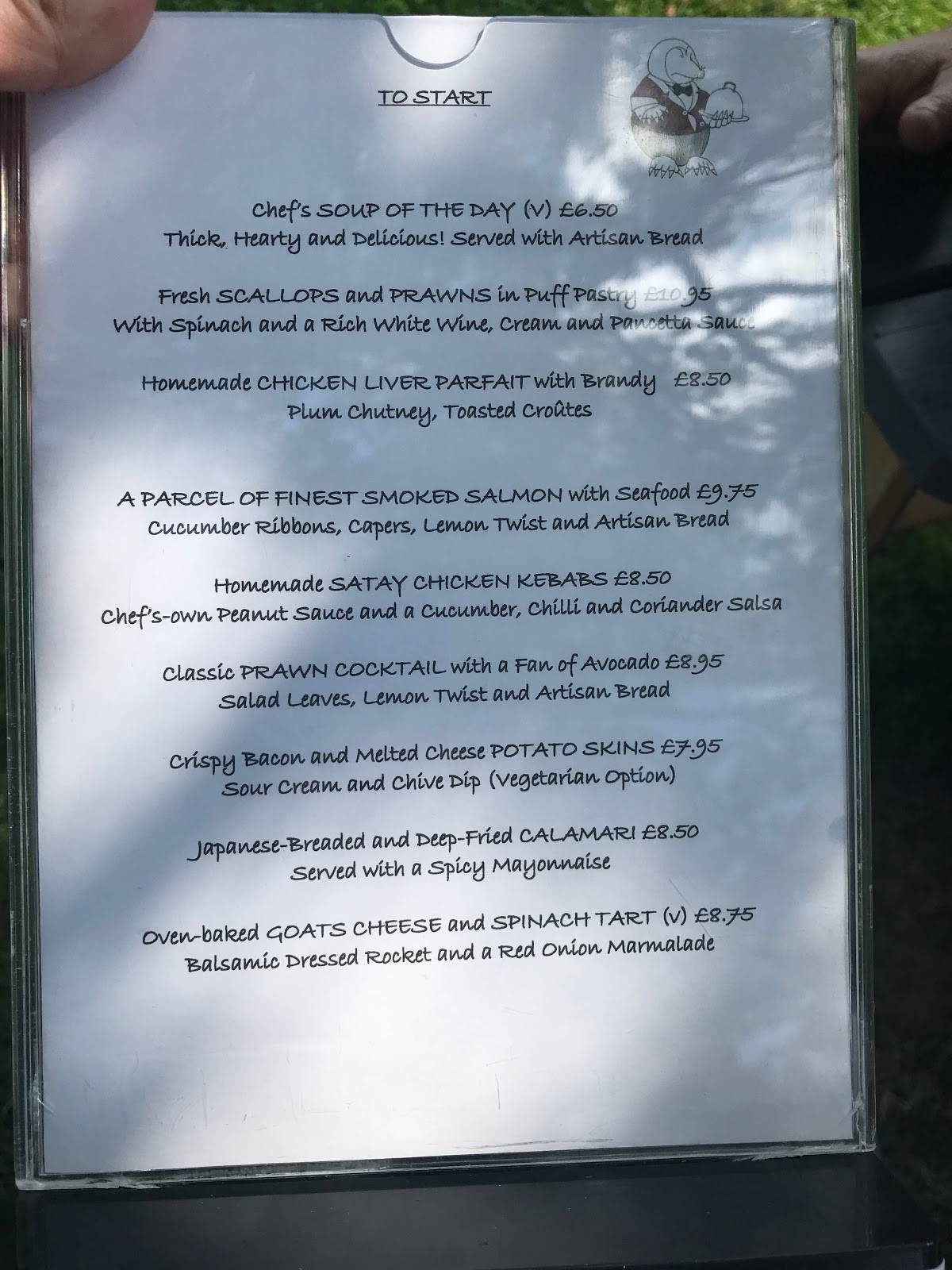 The Royal Oak The Grumpy Mole Oxted, Restaurant, Main Menu - Oxted ...