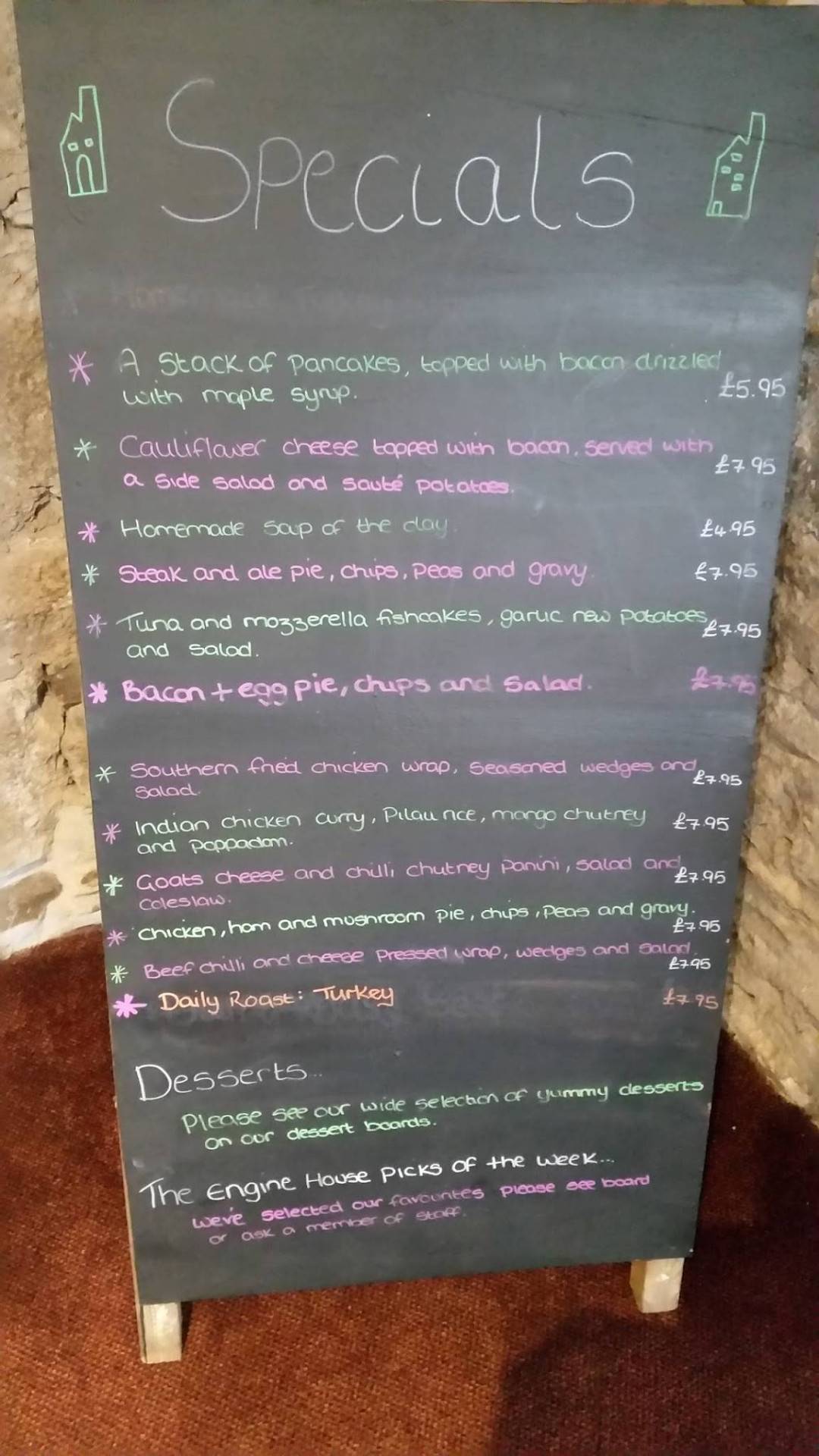 The Engine House At Compton Park, Cafe, Main Menu - Callington, England ...